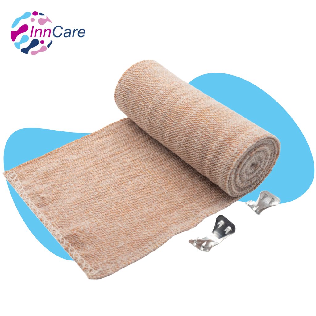 Venda Elástica 3" x 5M, (7.5 cm x 5 m) Color Piel, 75 gms InnCare | InnovaMed